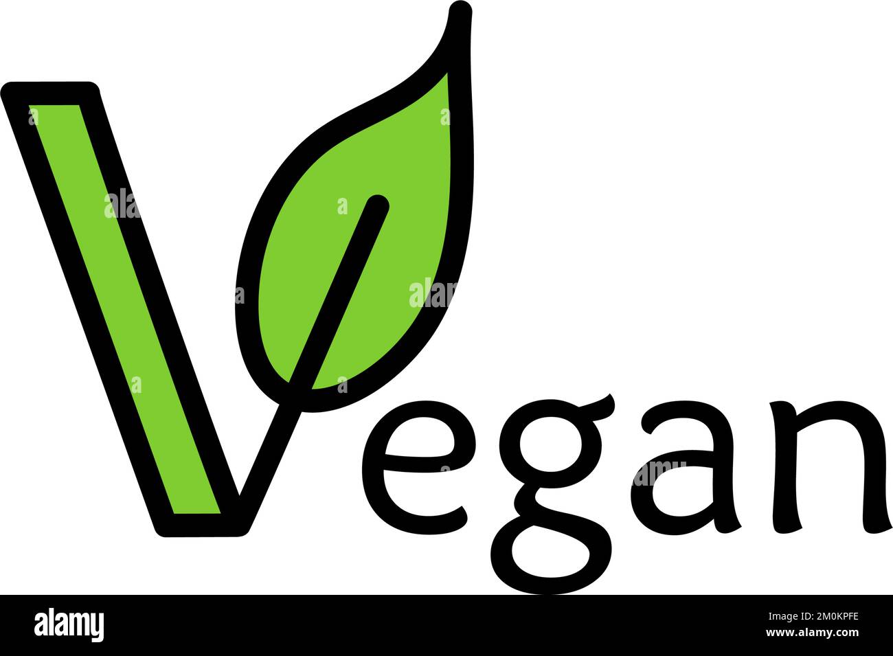 Vegan handdrawn text green vector lettering illustration. Calligraphy ...