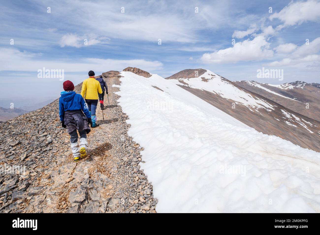 Ighil M'Goun, 4,071 meters, Atlas mountain range, morocco, africa Stock ...