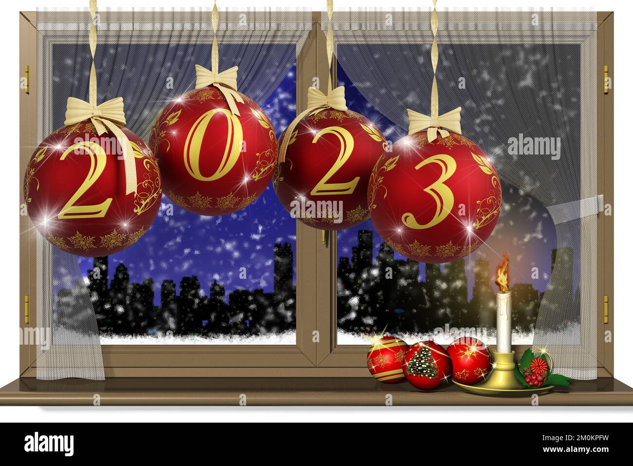 2023 golden numbers Cut Out Stock Images & Pictures - Alamy