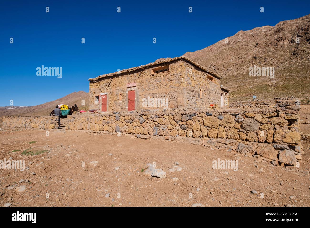 Tarkeddit Mountain Refuge, Ighil M'Goun trek,Atlas mountain range ...