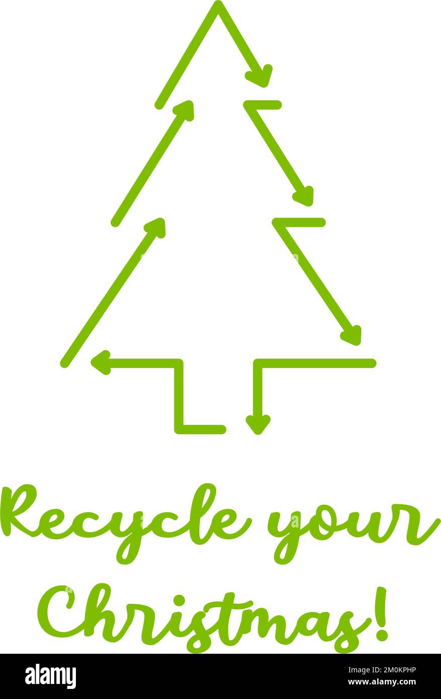 Green Christmas tree icon vector illustration. Eco-Friendly Christmas ...