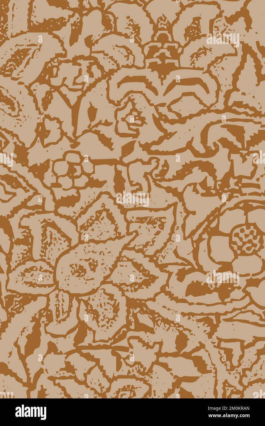 Printable botanical poster. Flowers, leaves in the illustration. Cover ...