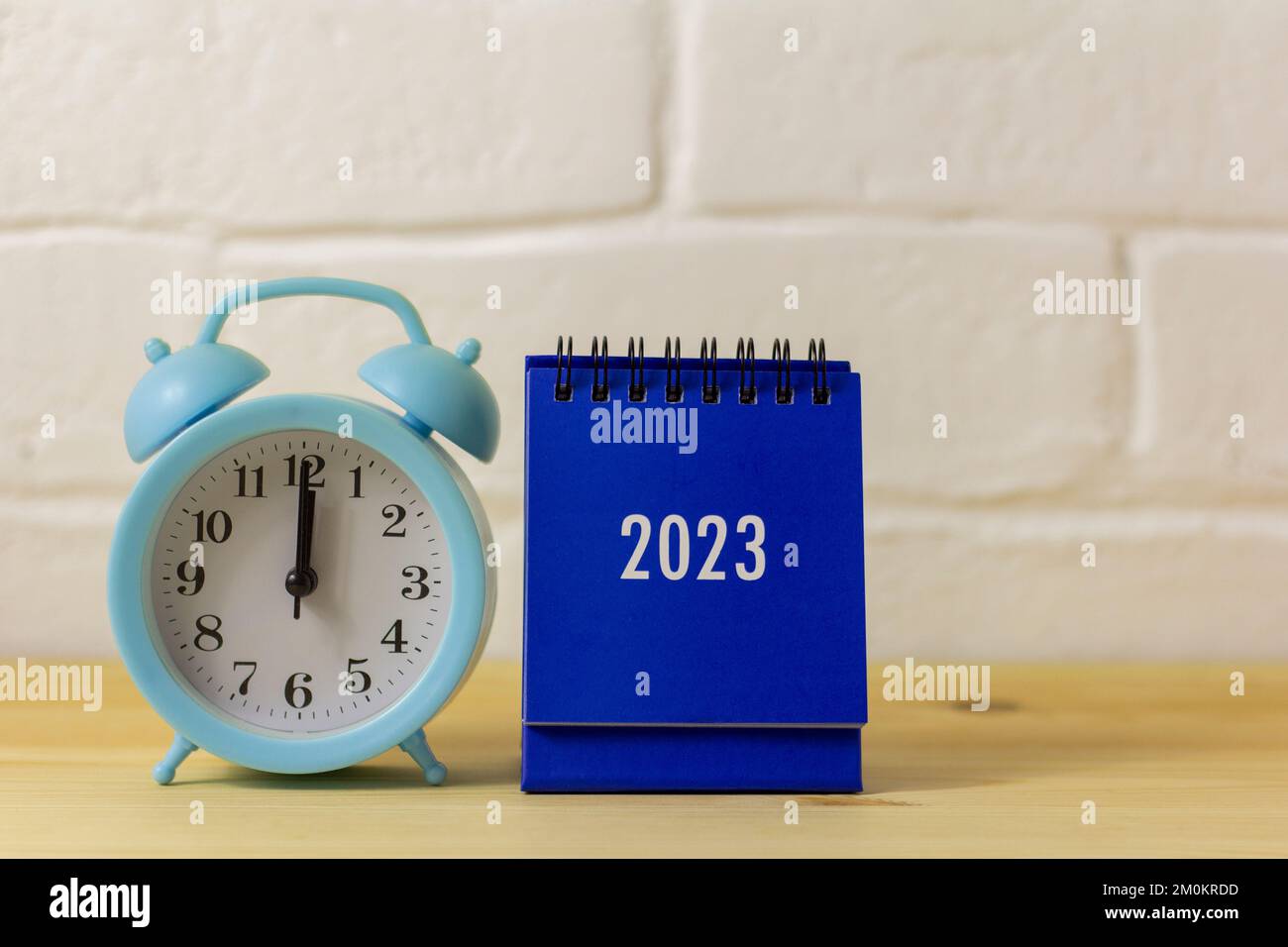 Desktop calendar for the new year 2023 on a light background Stock ...