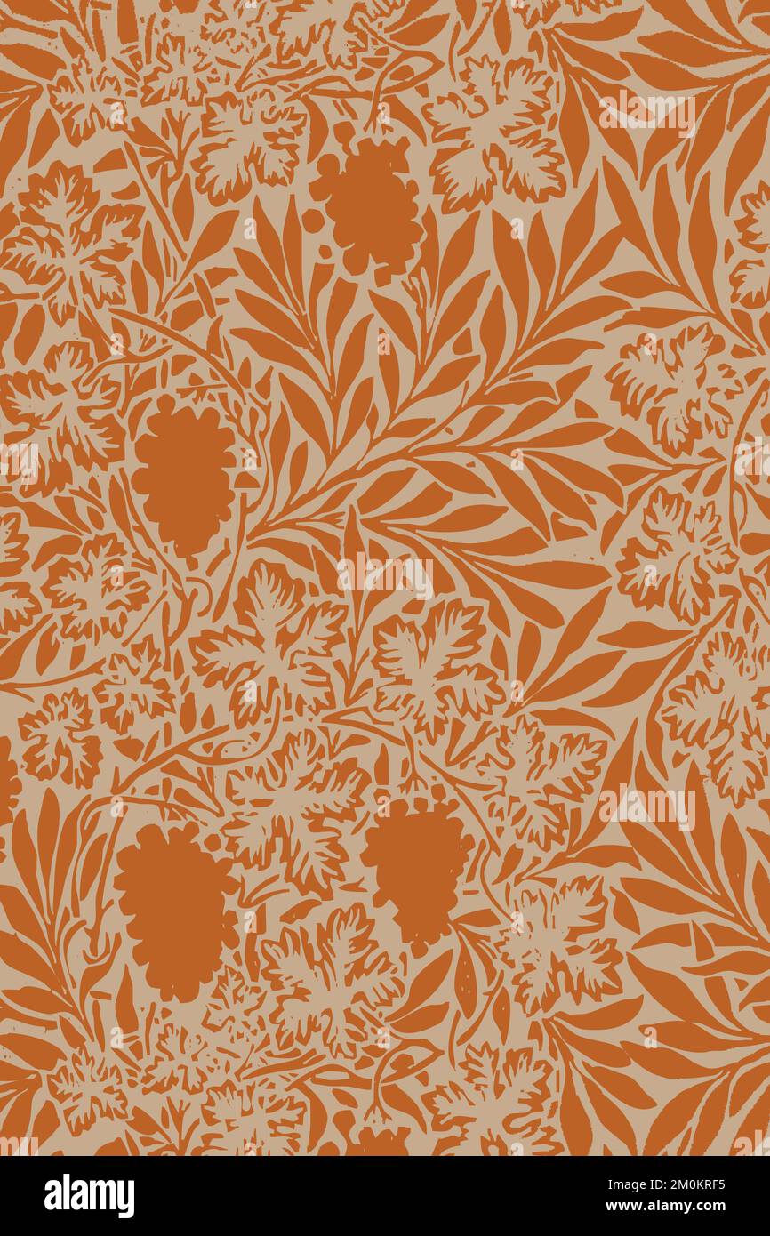 Printable botanical poster. Flowers, leaves in the illustration. Cover ...