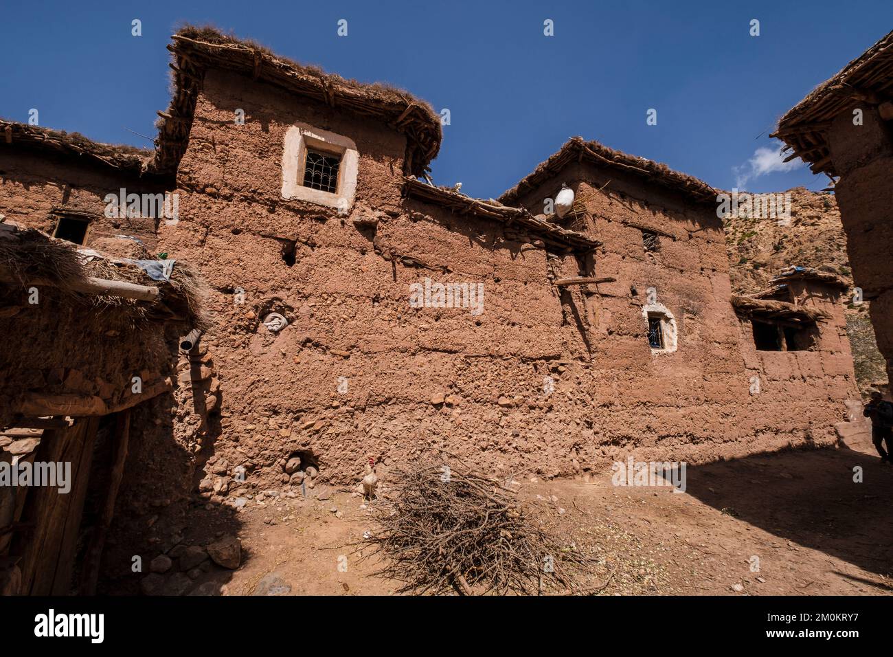 adobe houses typical of the region, Ait Said, MGoun trek, Bougames ...