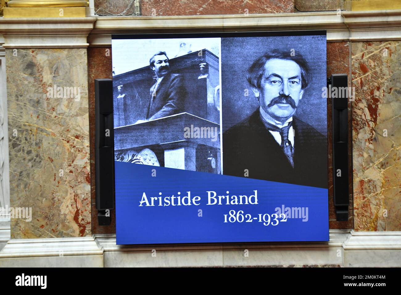 Tribute and unveiling of a plaque for former French Prime Minister ...