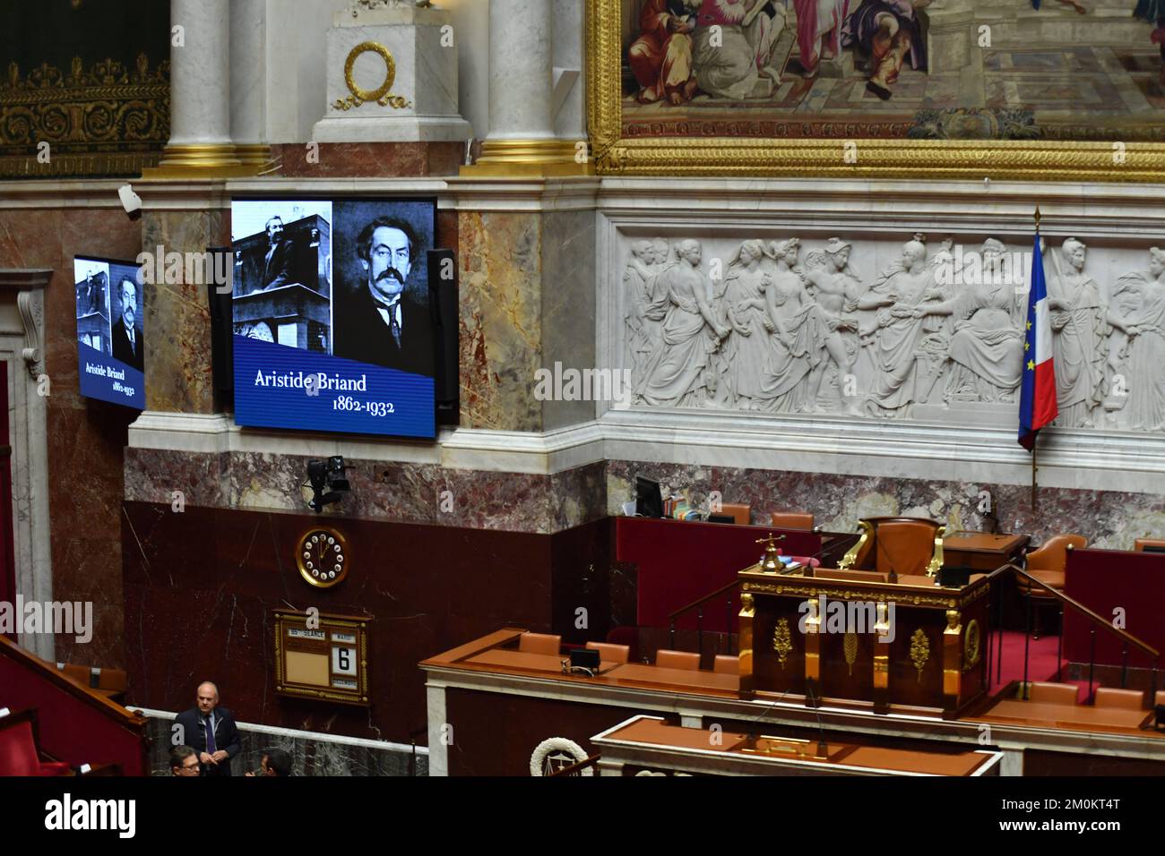 Tribute and unveiling of a plaque for former French Prime Minister ...
