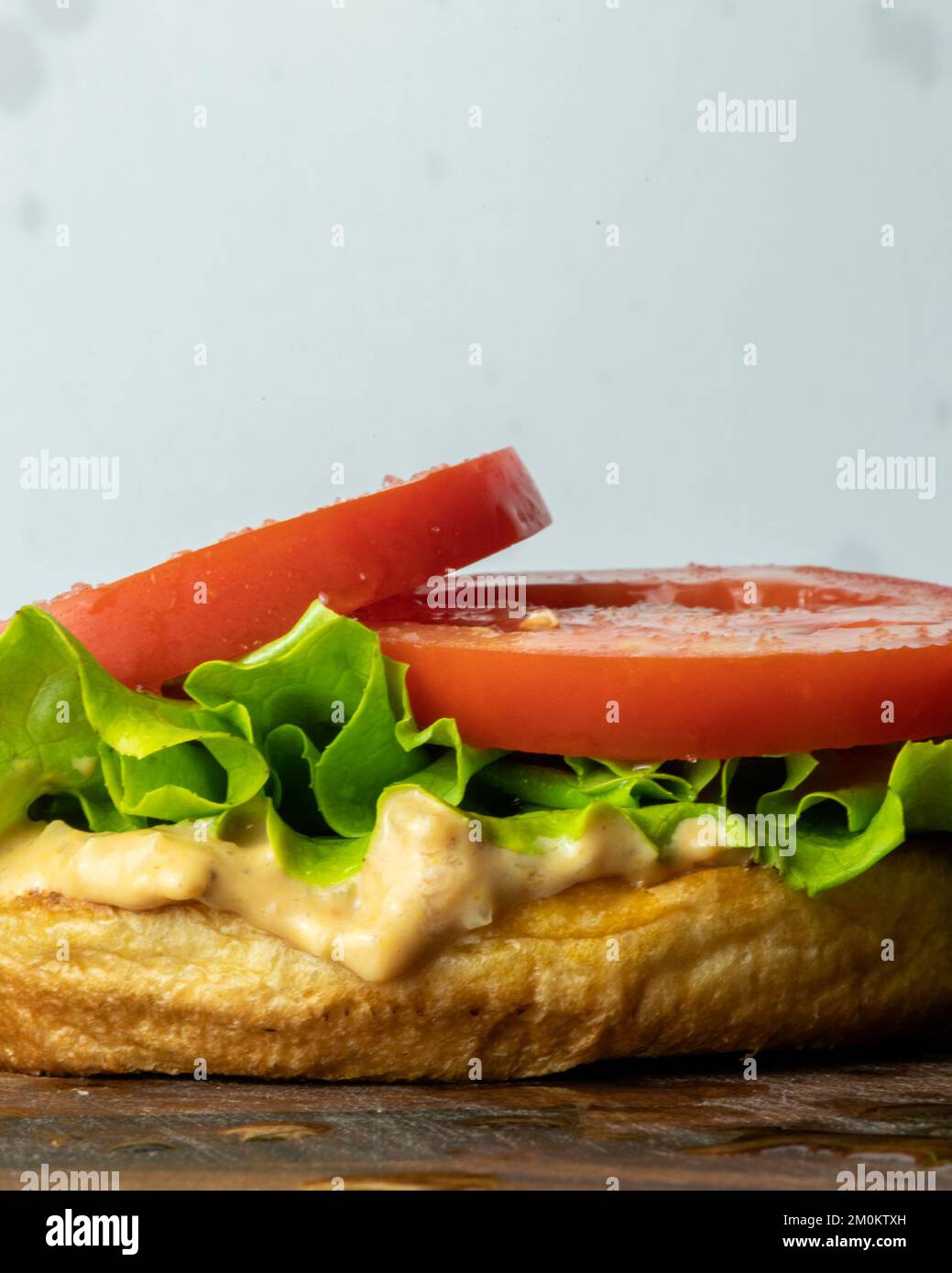 Close up home cooked hamburger hi-res stock photography and images - Alamy