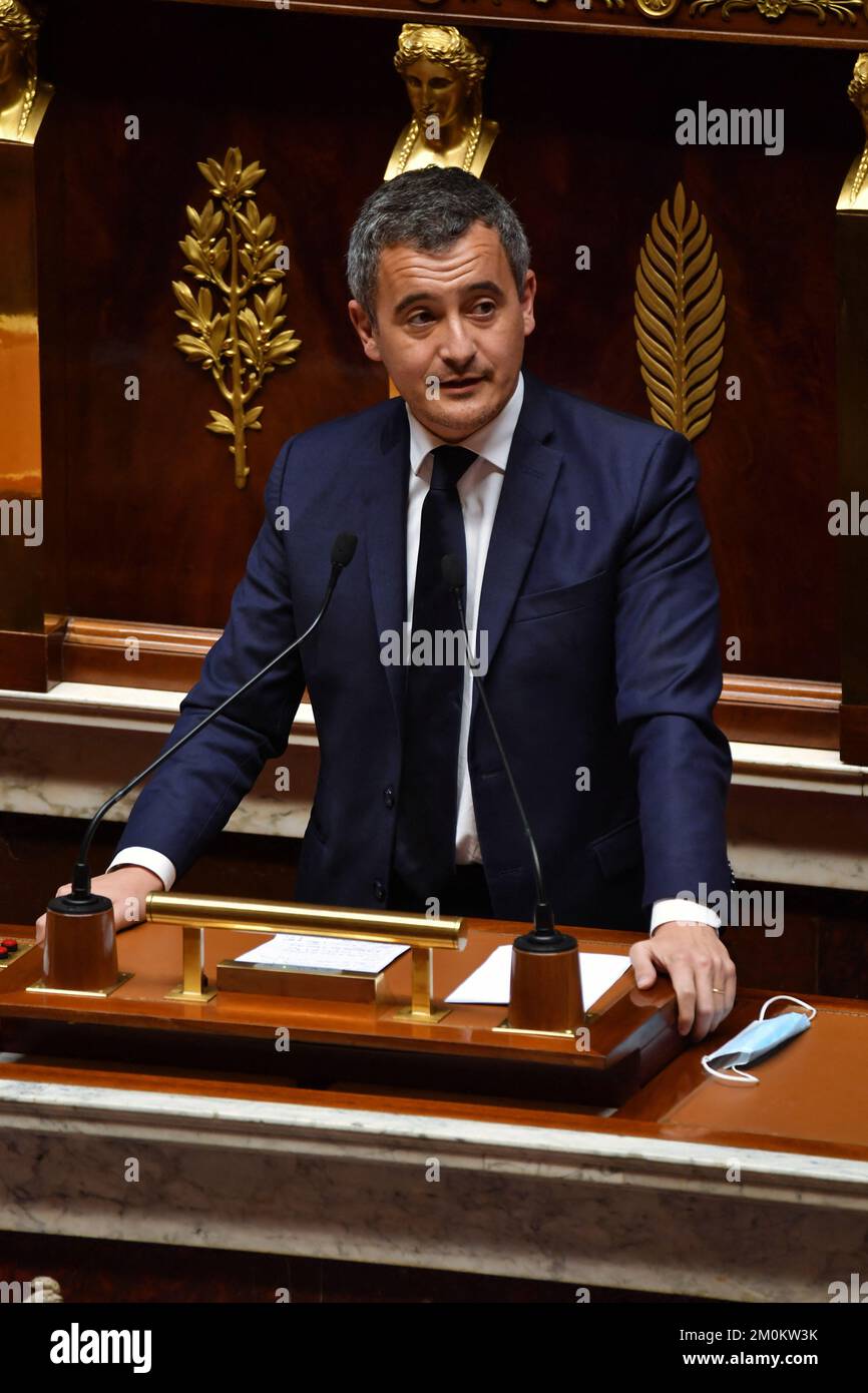 French Interior Minister and Overseas Gerald Darmanin at the national ...