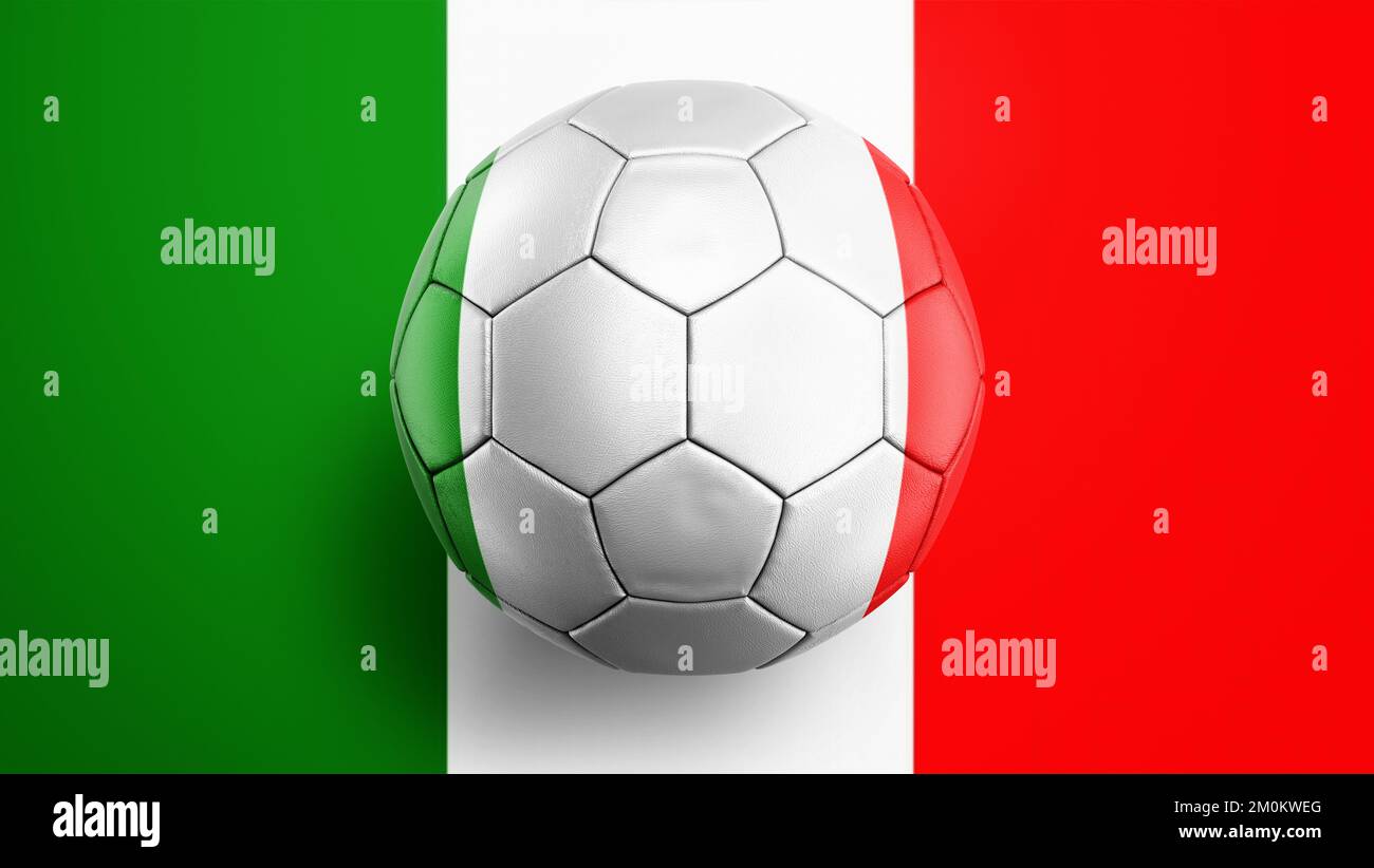 Soccer ball England flag on a England flag background. 3D illustration ...
