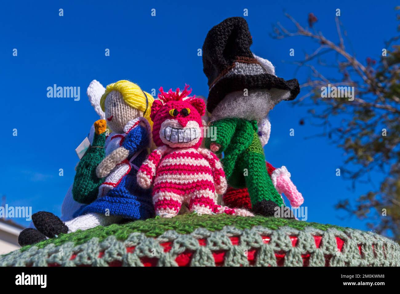 Alice in Wonderland themed postbox topper in Poole, Dorset UK - post ...