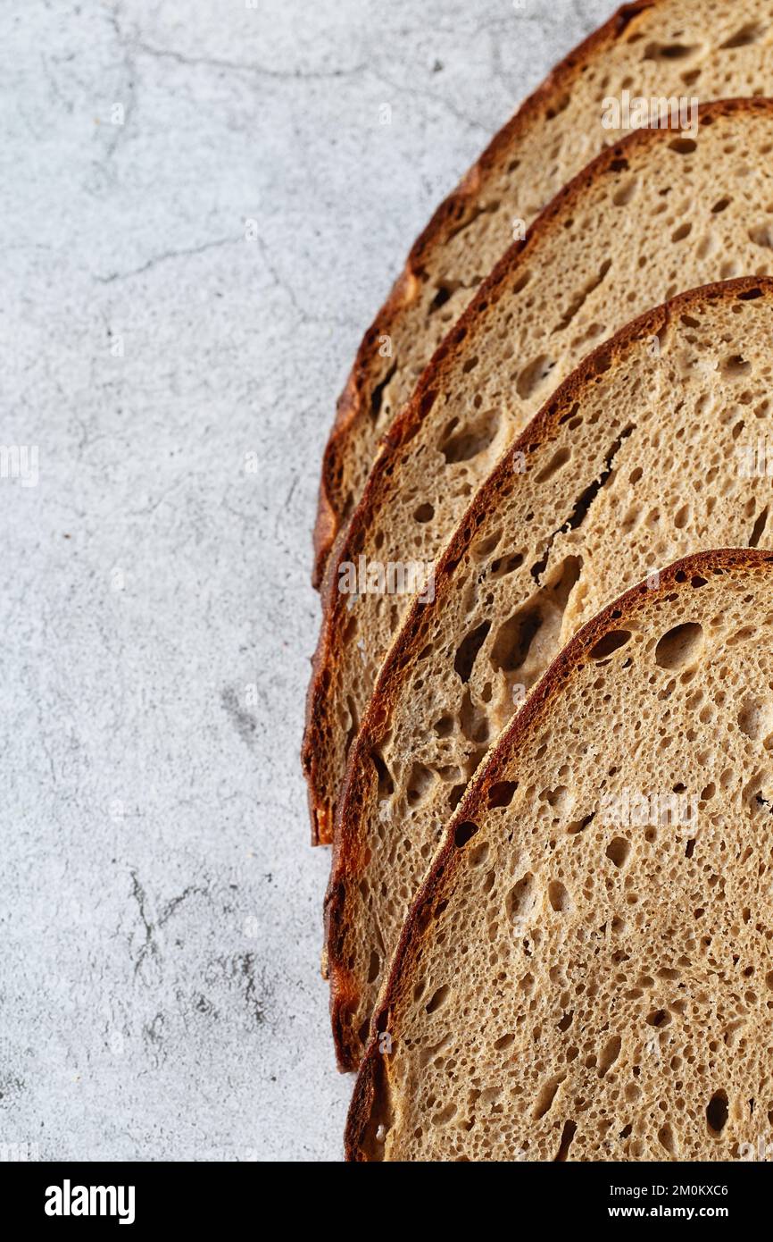 Whole wheat bread. High resolution brown bread texture background ...