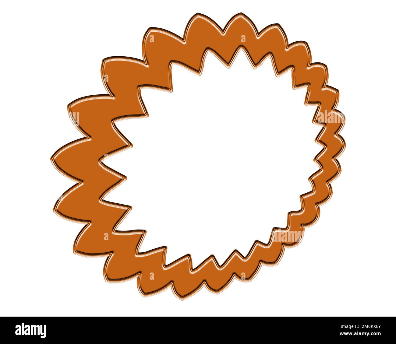 Beautiful wooden photo frame isolated on plain white background Stock ...