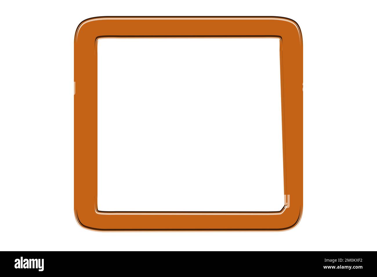 Beautiful illustration of wooden frame isolated on plain white ...