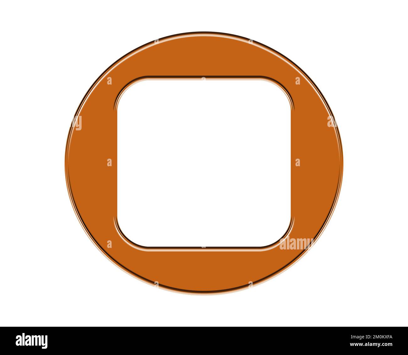 Beautiful wooden photo frame isolated on plain white background Stock ...