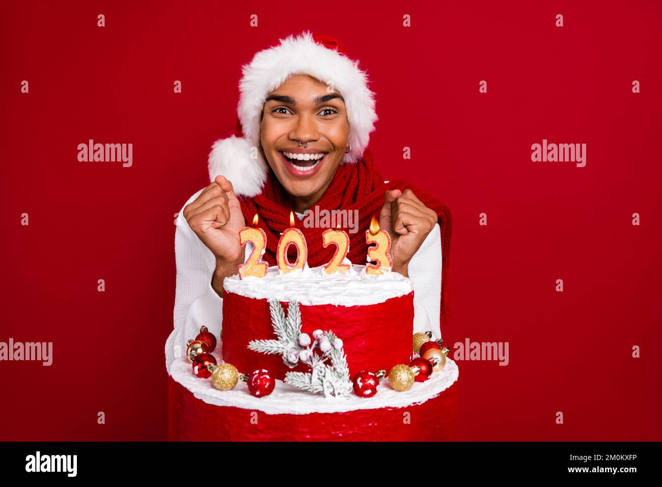 Black man smile dessert hi-res stock photography and images - Alamy