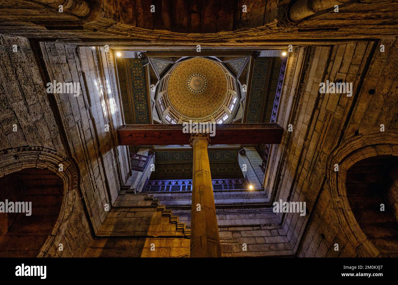 The interior of the famous Cairo nilometer in Egypt Stock Photo - Alamy