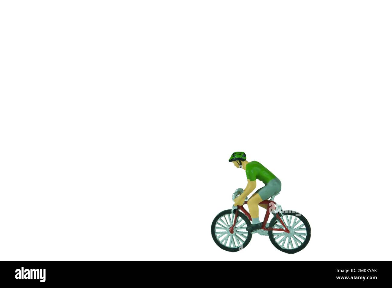 Side view road cyclist Cut Out Stock Images & Pictures - Alamy