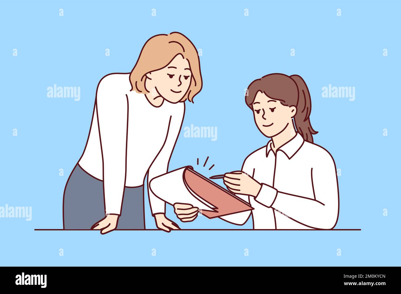 Give instructions Stock Vector Images - Alamy