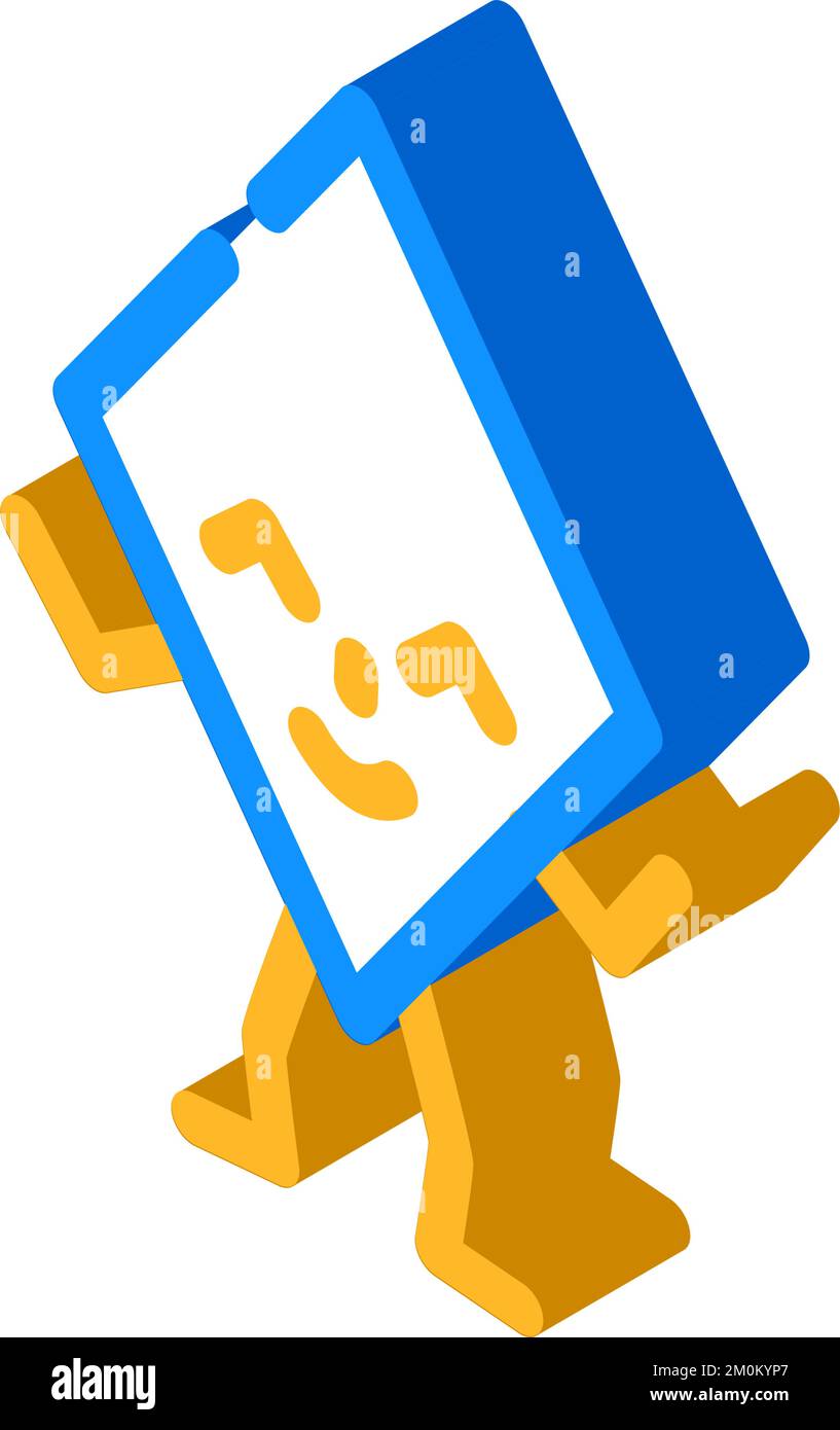 rhombus geometric shape character isometric icon vector illustration ...