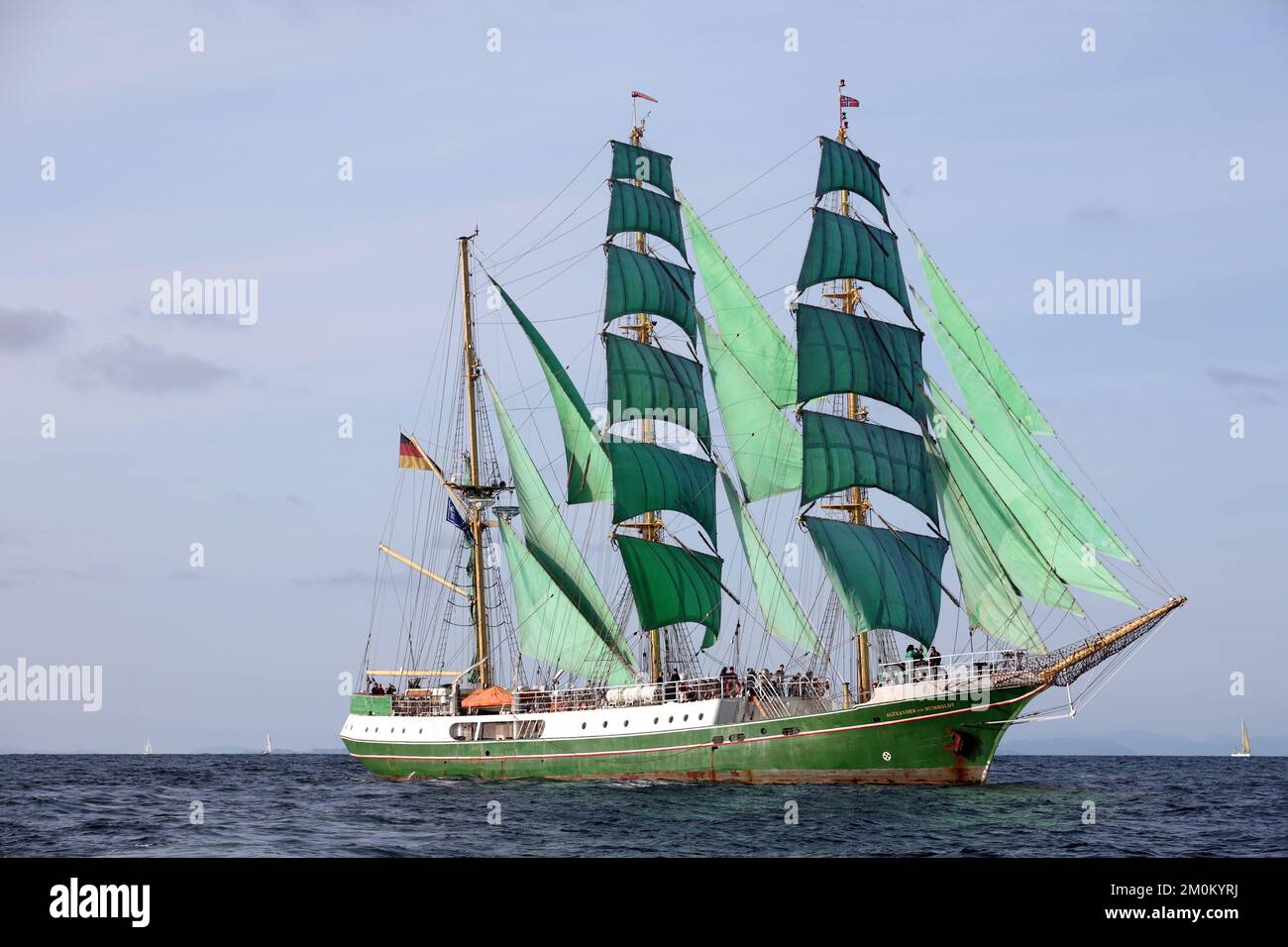 German tall ship Alexander von Humboldt under sail Stock Photo - Alamy
