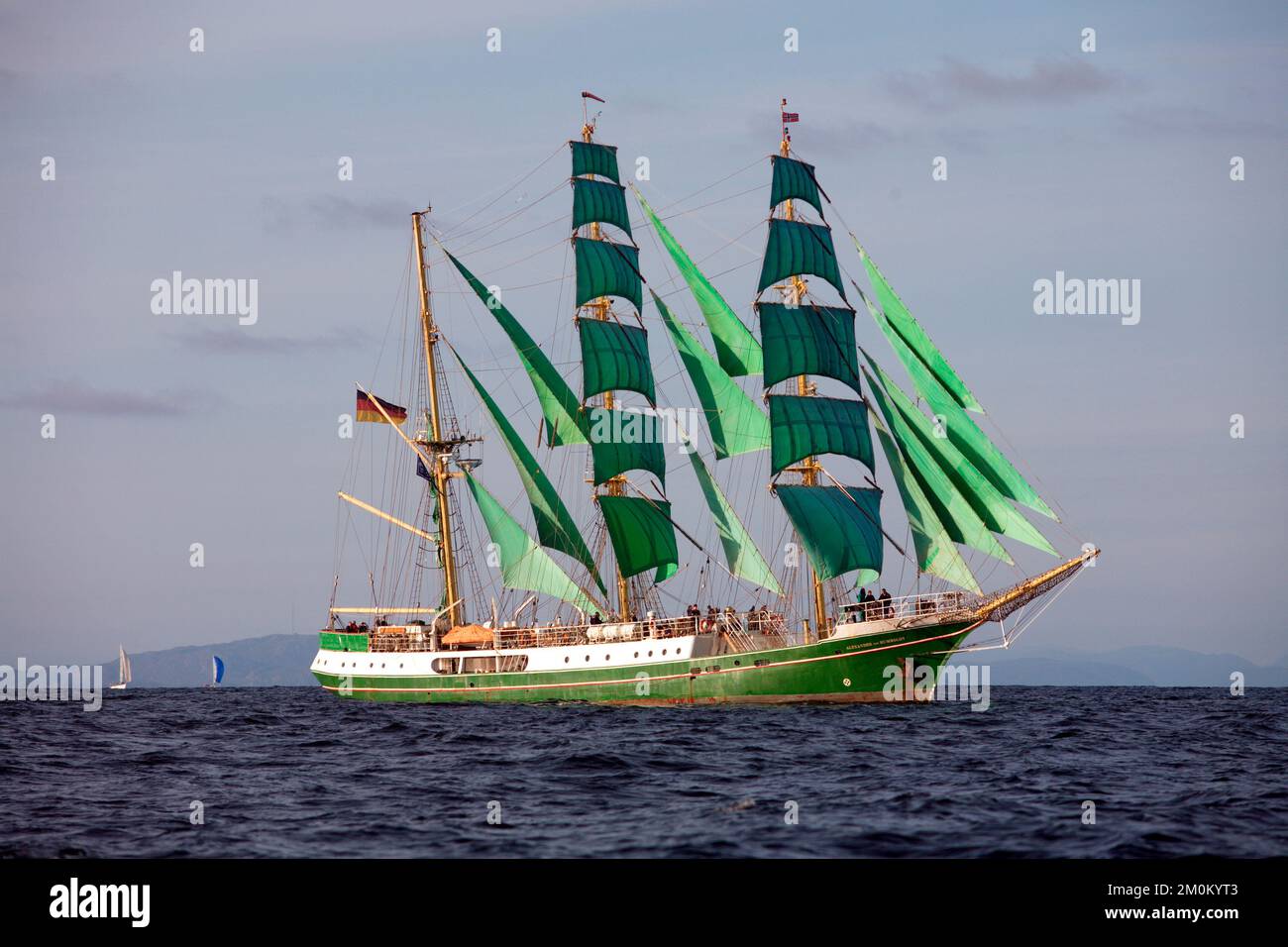 German tall ship Alexander von Humboldt under sail Stock Photo - Alamy