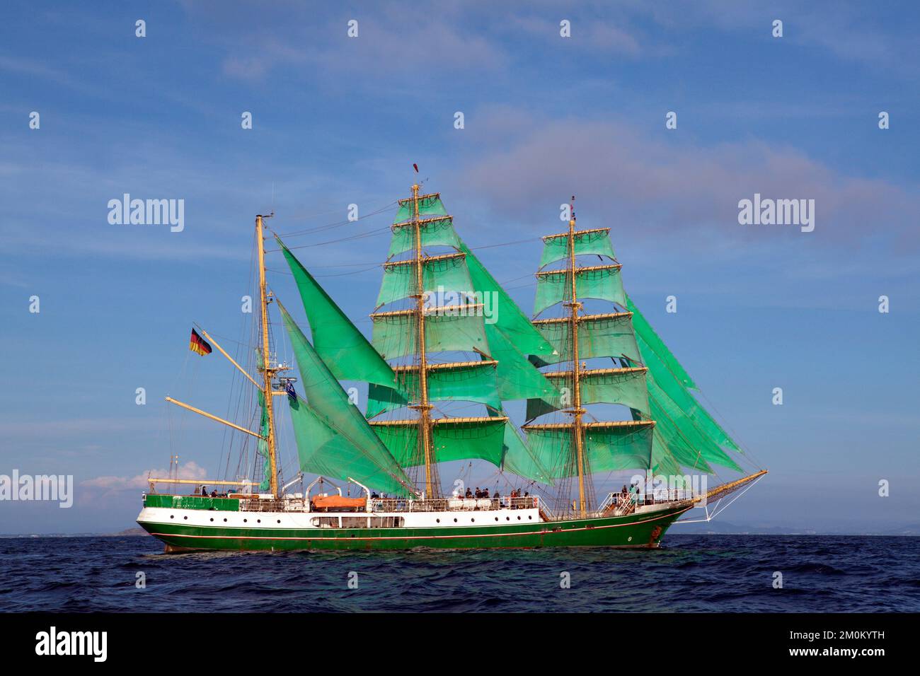 German tall ship Alexander von Humboldt from windward Stock Photo - Alamy