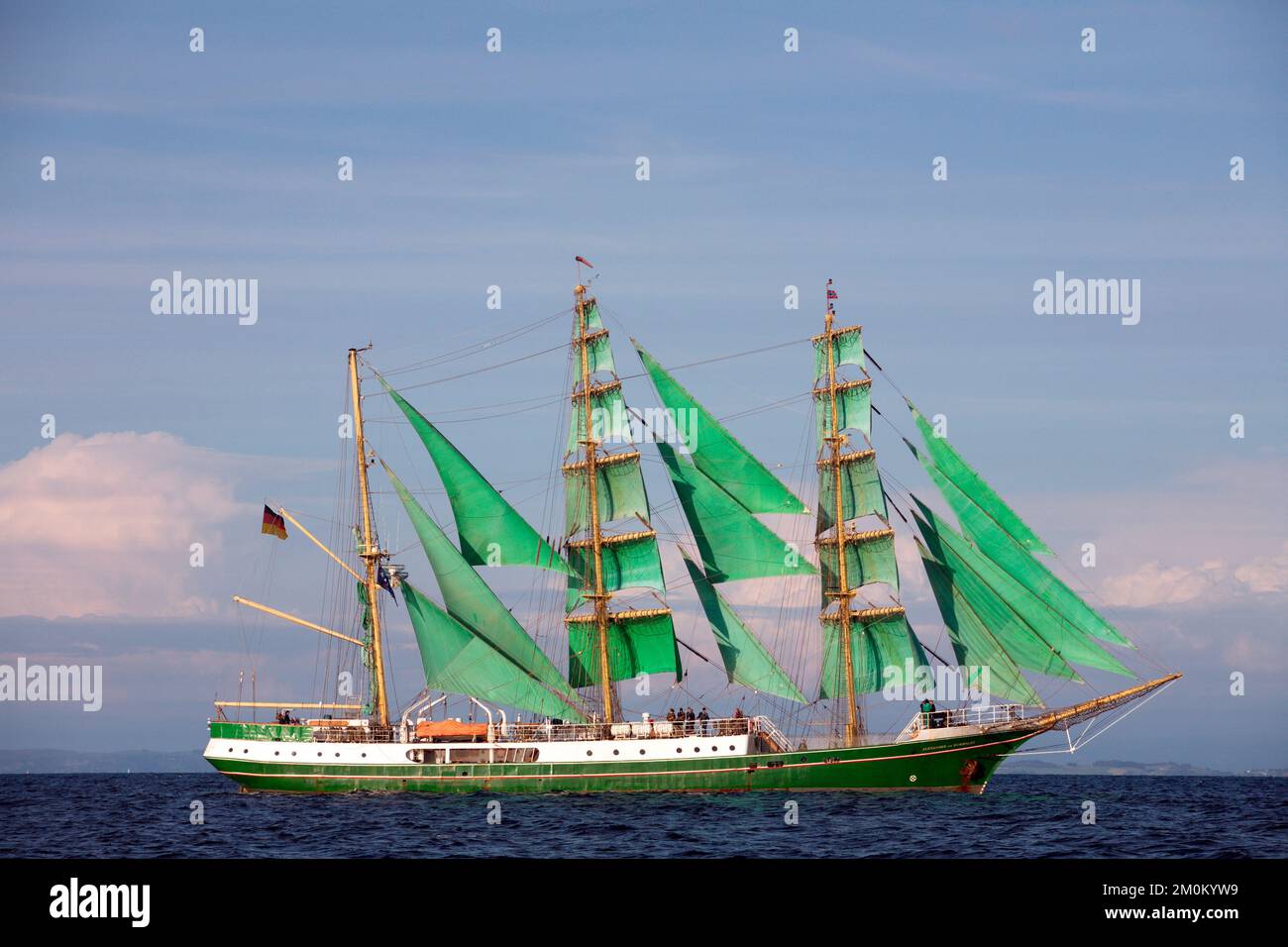 German tall ship Alexander von Humboldt from windward Stock Photo - Alamy