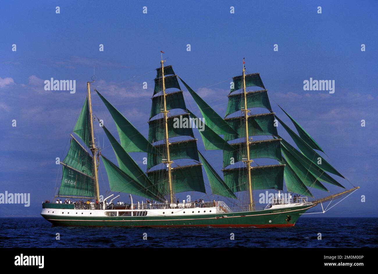 German tall ship Alexander von Humboldt from abeam Stock Photo - Alamy