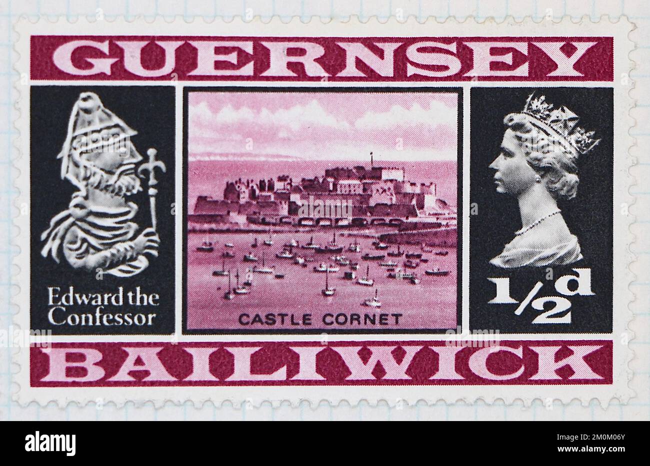 Photo of a postage stamp Edward the Confessor 1042-1066 Castle Cornet ...