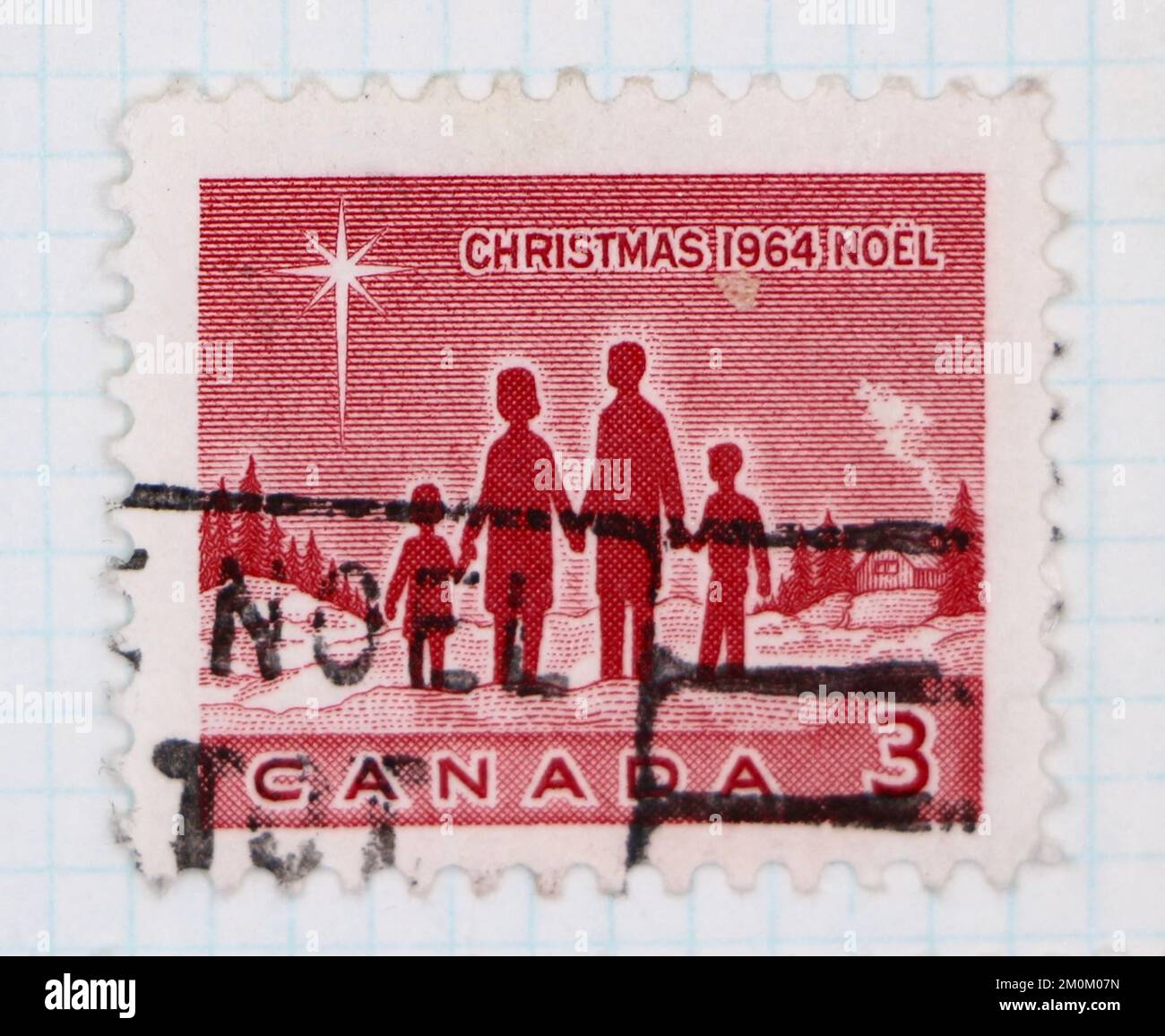 Photo of a postage stamp from Canada Canadian Family Christmas 1964 ...