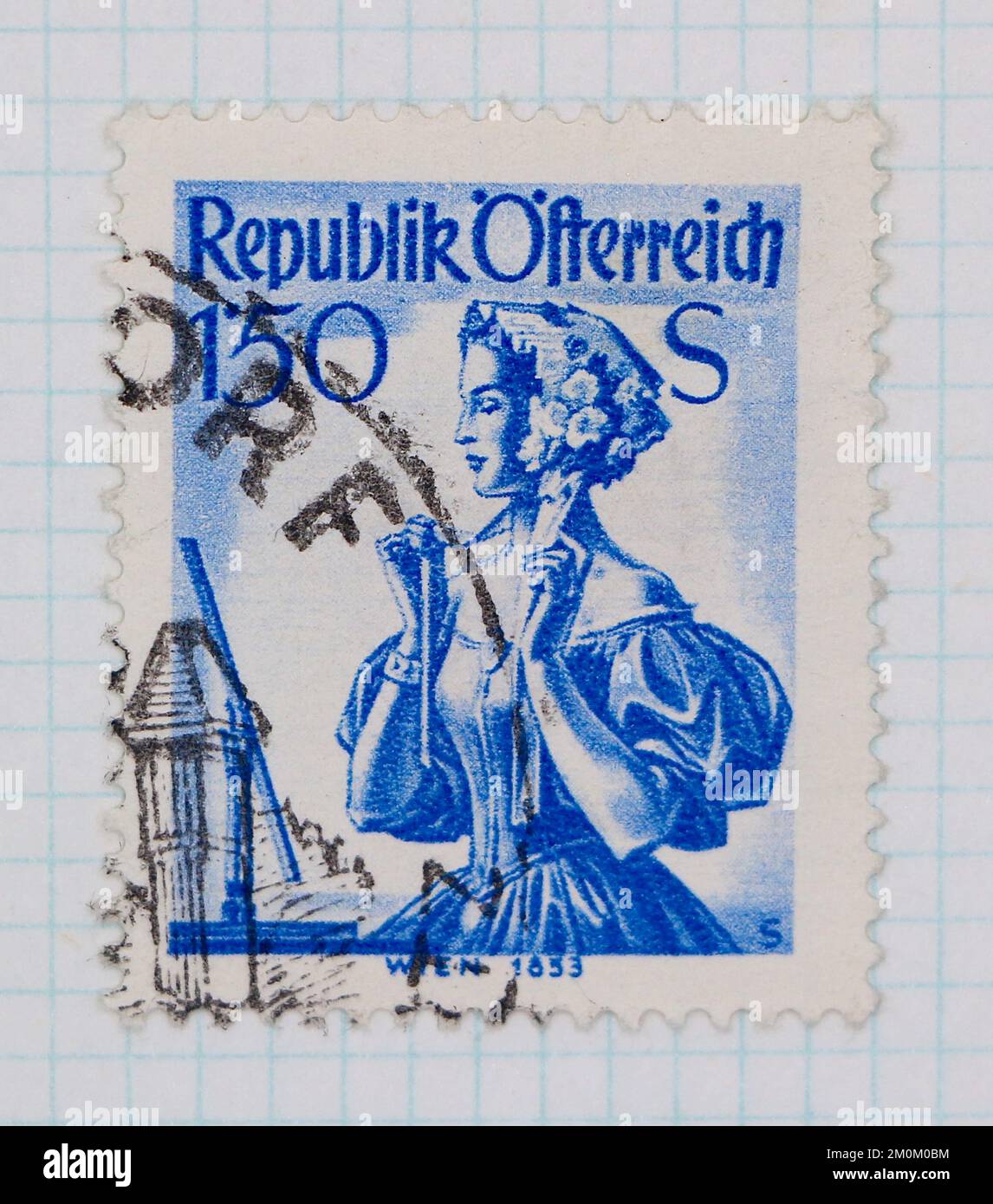 Photo of a postage stamp from Austria Vienna 1853 Provincial Costumes ...