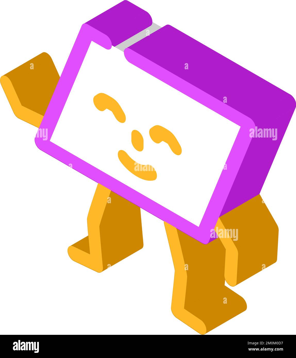 parallelogram geometric shape character isometric icon vector ...