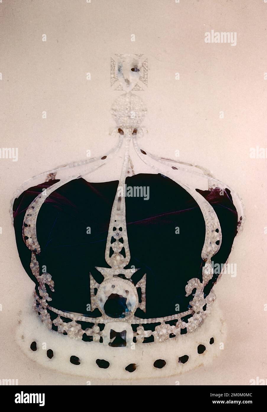 State Crown of the late Queen Mary, The Crown Jewels, UK 1960s Stock ...