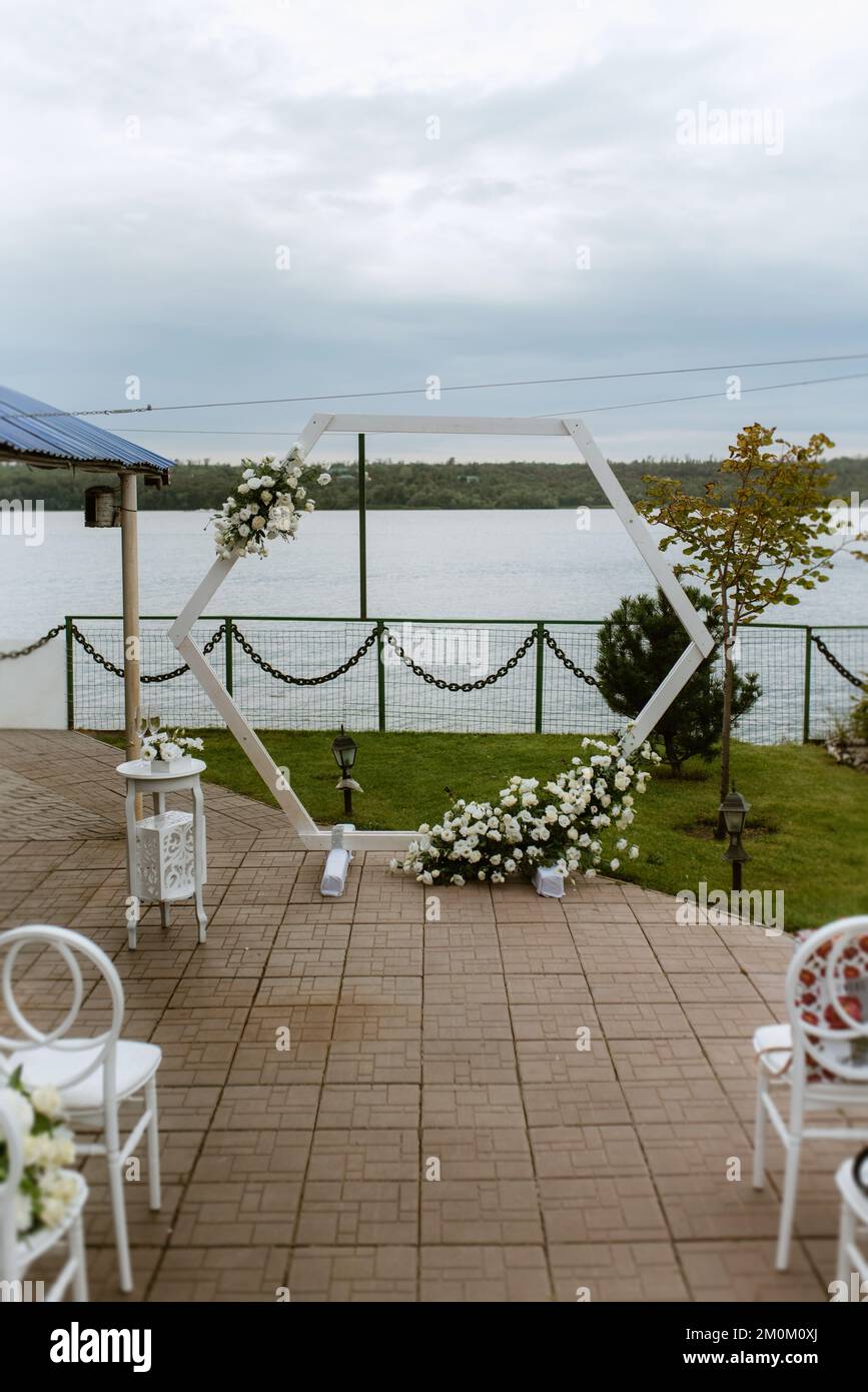Outdoor wedding ceremony area hi-res stock photography and images - Alamy
