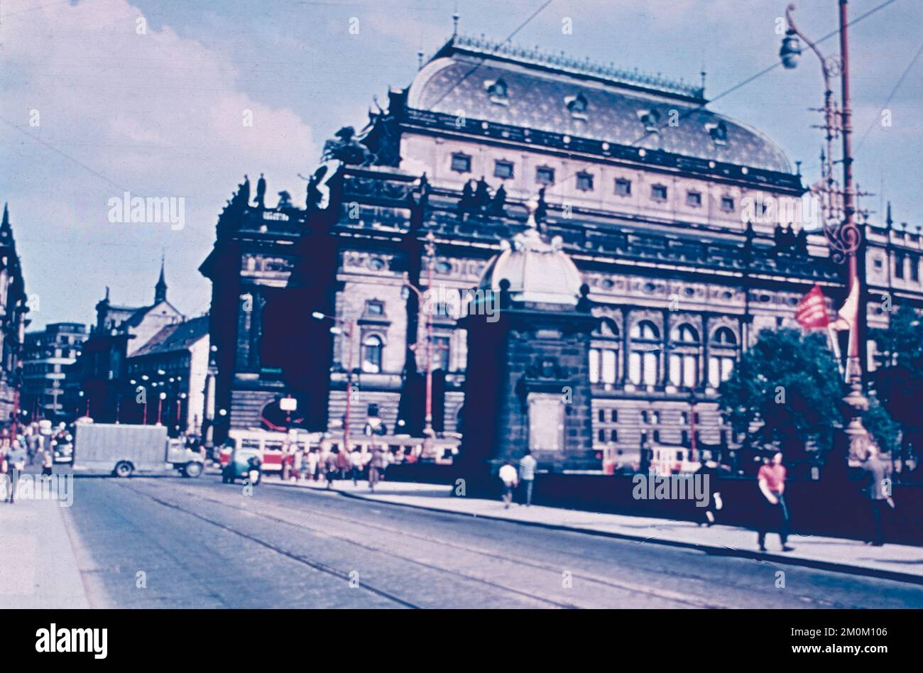View of National Theatre, Prague, Czech Republic, 1960s Stock Photo - Alamy