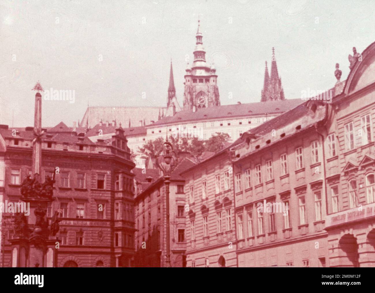 View of Malostranske Square, Prague, Czech Republic, 1960s Stock Photo ...