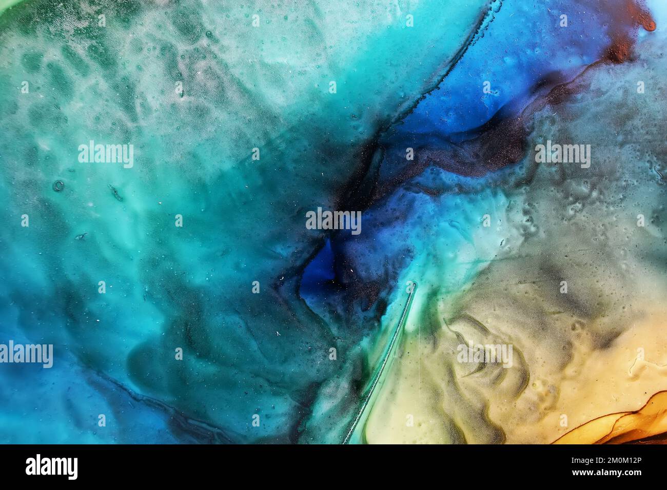 Alcohol ink abstract background, macro Stock Photo - Alamy