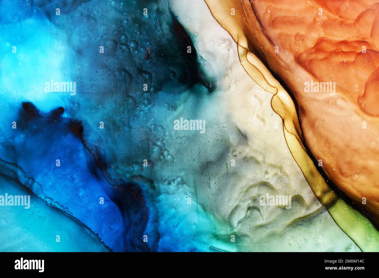 Alcohol ink abstract background, macro Stock Photo - Alamy