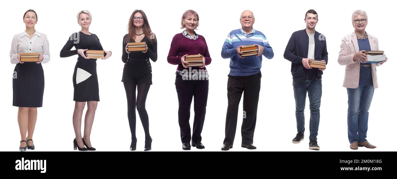 Adult reading book isolated profile Cut Out Stock Images & Pictures - Alamy