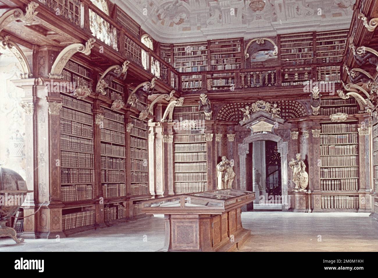 View of the library, Melk Abbey, Austria 1960s Stock Photo - Alamy