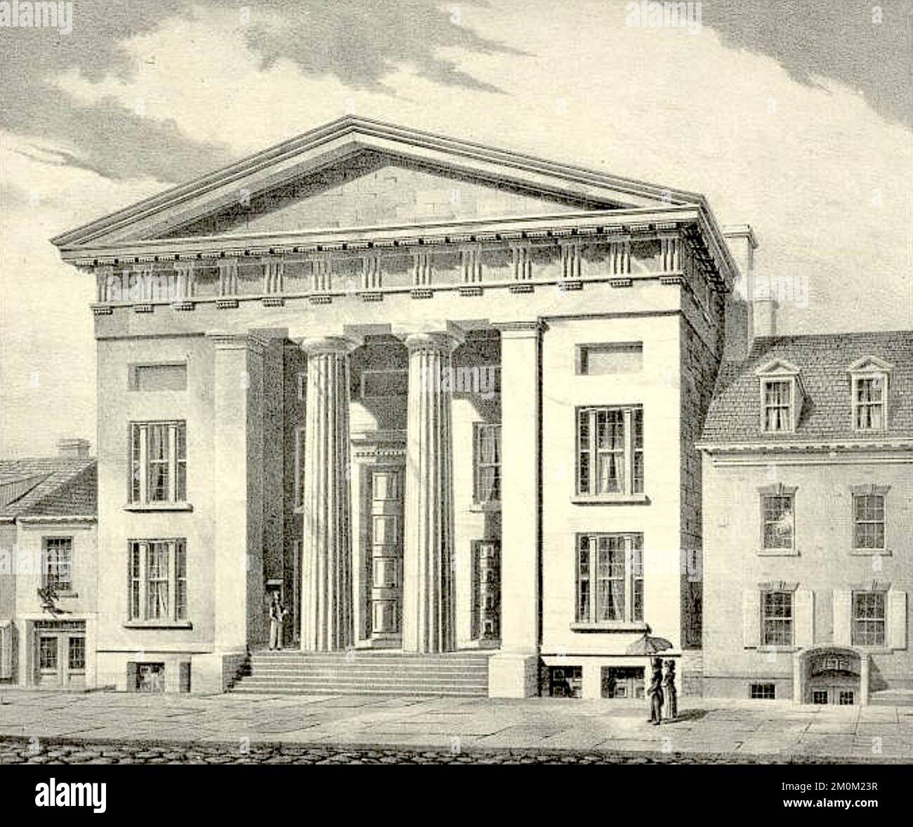 1826 New York Theatre, by architect Ithiel Town Stock Photo - Alamy