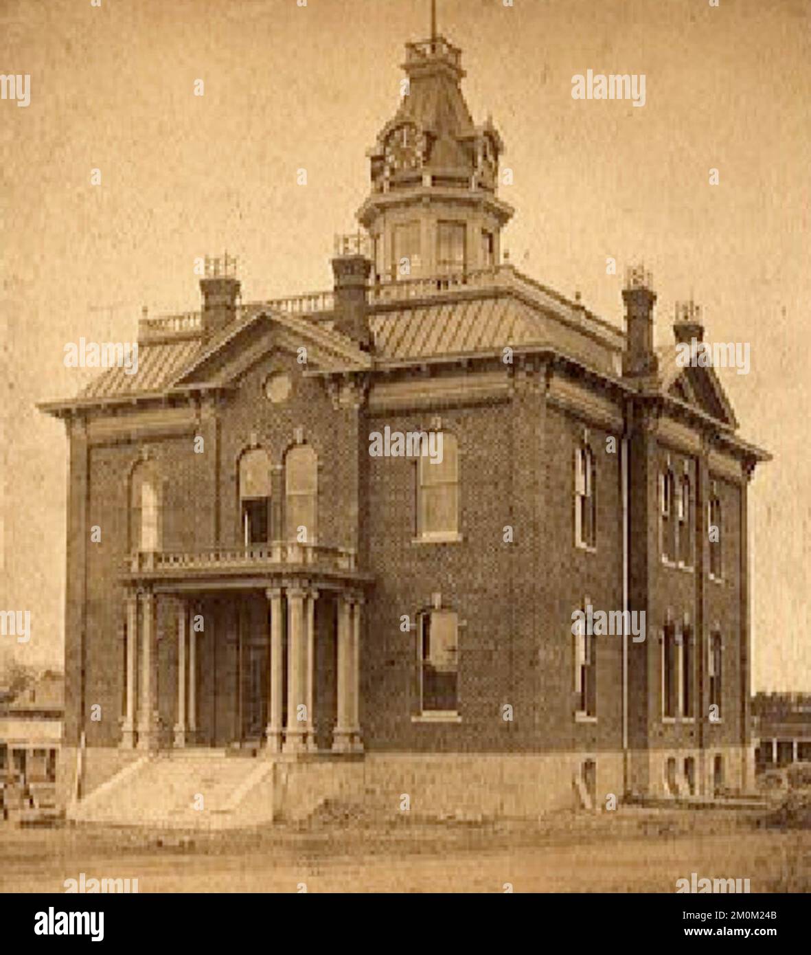 First Prescott Courthouse, circa 1885 Stock Photo - Alamy