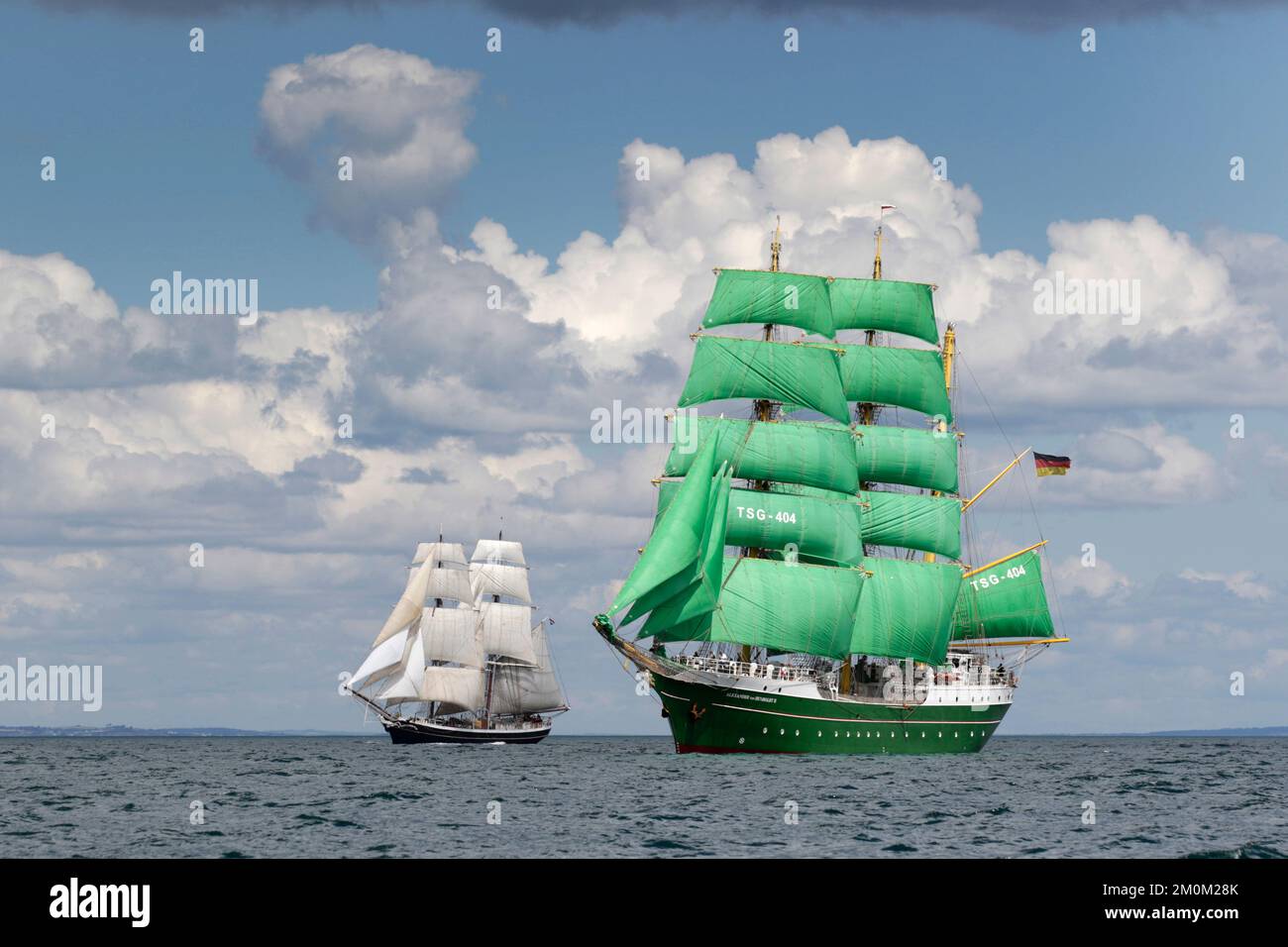 German tall ship Alexander von Humboldt II in Torbay, 2016 Stock Photo ...