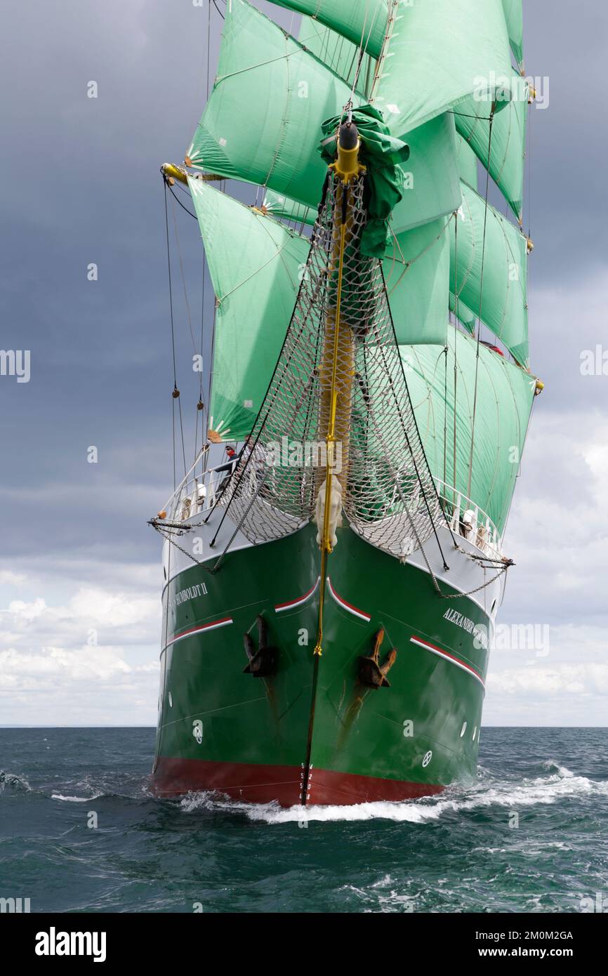 German tall ship Alexander von Humboldt II in Torbay, 2016 Stock Photo ...
