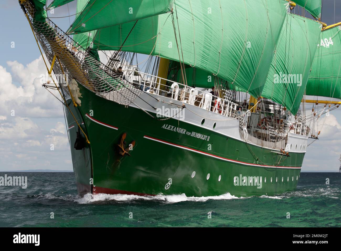 German tall ship Alexander von Humboldt II in Torbay, 2016 Stock Photo ...