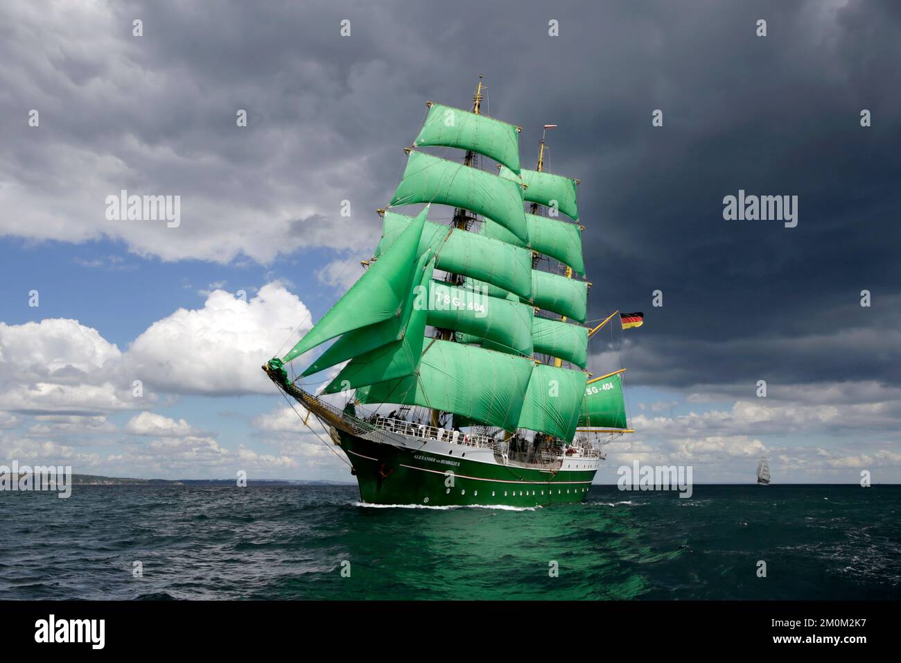 German tall ship Alexander von Humboldt II in Torbay, 2016 Stock Photo ...