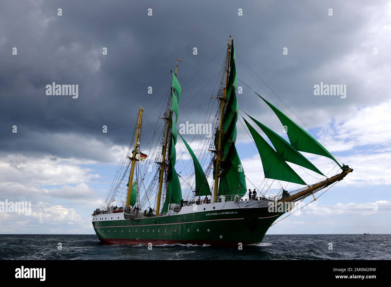 German tall ship Alexander von Humboldt II in Torbay, 2016 Stock Photo ...