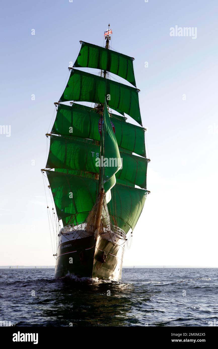 German tall ship Alexander von Humboldt II Sunderland race start 2018 ...