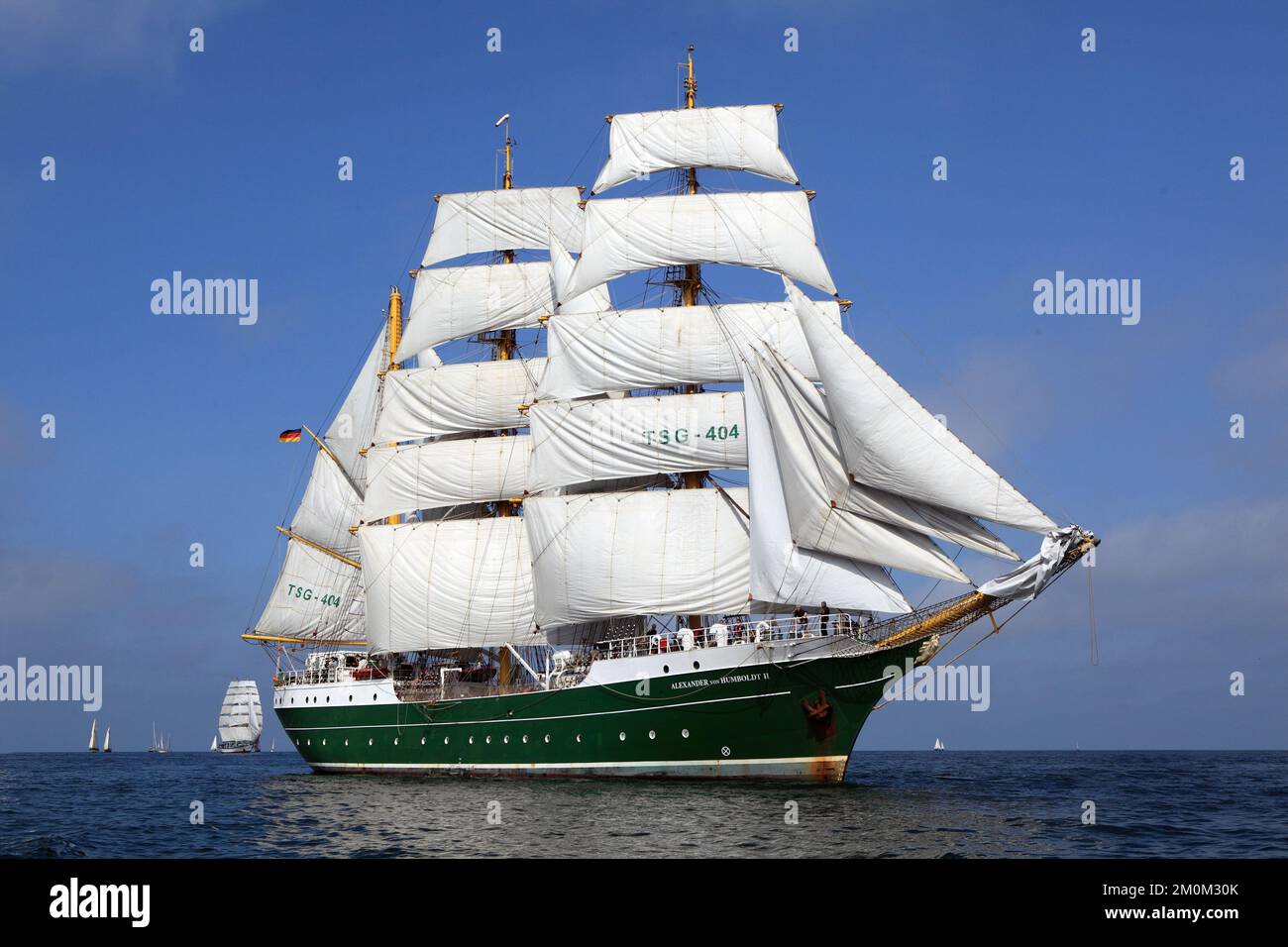 German tall ship Alexander von Humboldt II under sail Stock Photo - Alamy